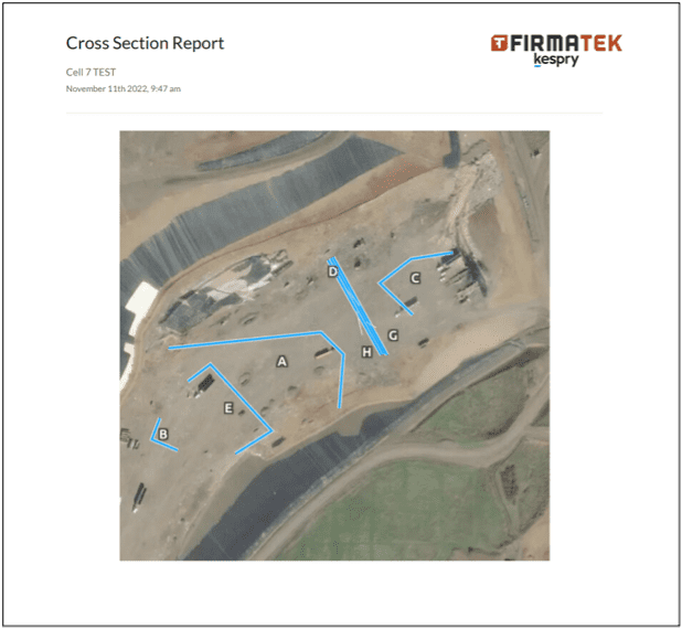 Kespry Cloud New Feature Release: Cross Section Reporting - Firmatek ...